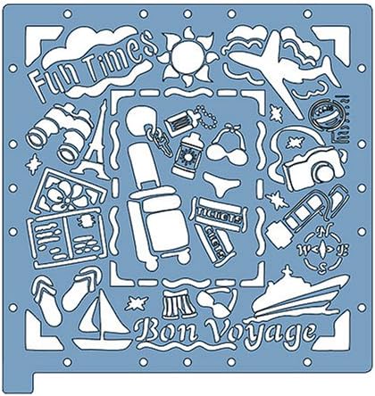 Amazon.com: FISKARS ScrapBoss Stencil Sets, Themed Vacation : Arts ...
