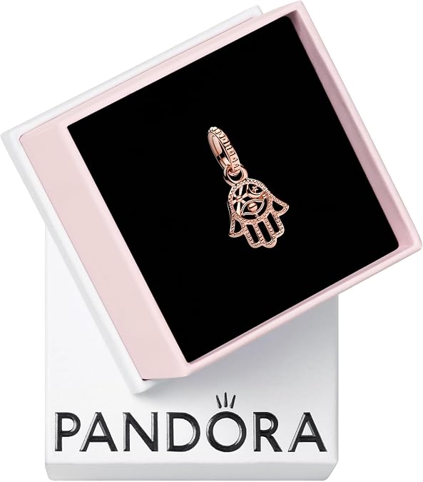 Amazon.com: PANDORA Protective Hamsa Hand Dangle Charm - Intricate ...