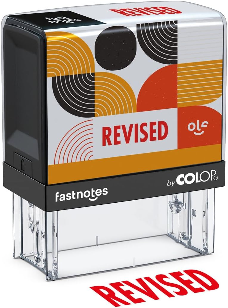 Amazon.com: Fastnotes Revised Self-Inking Rubber Stamp by COLOP - Great ...