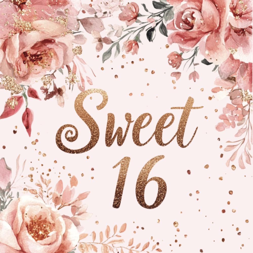 Amazon.com: Sweet 16 Guest Book: Pink and Rose Gold Edition: Elegant ...