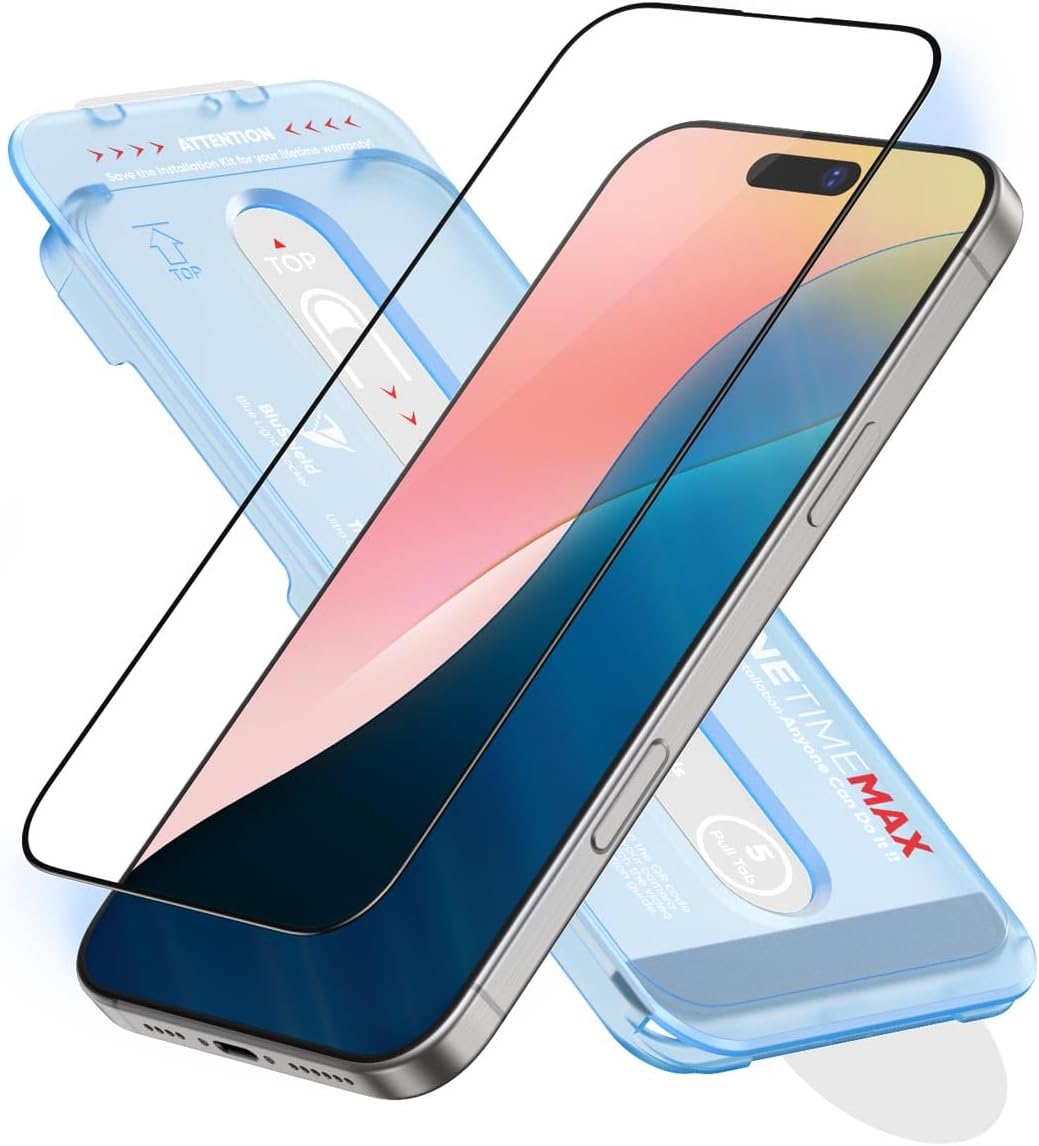 Amazon.com: FLOLAB NanoArmour ONETIME PRO for iPhone 15 Pro Screen ...
