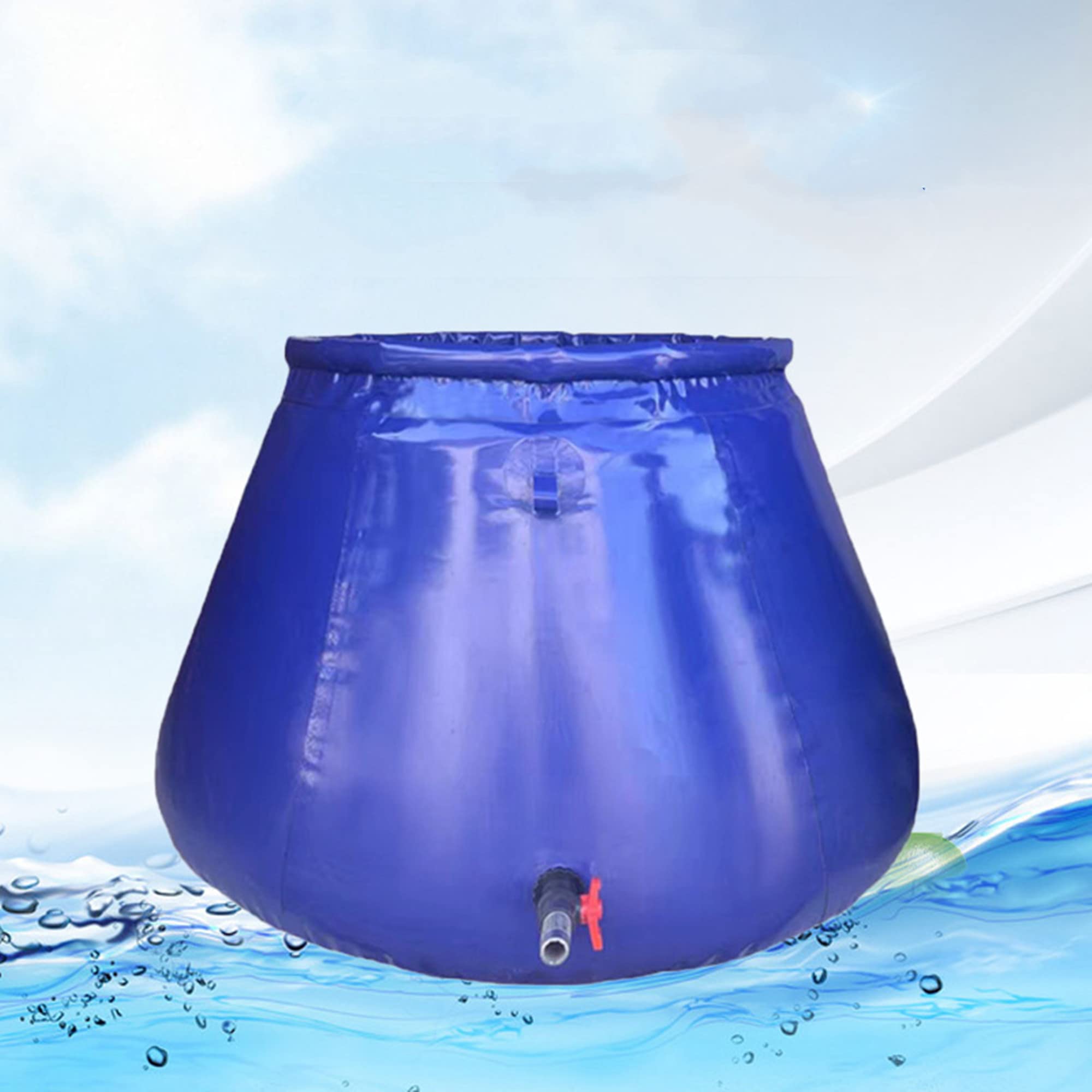 Buy Collapsible Rain Barrel with Spigots, Foldable Rain Water Barrel ...