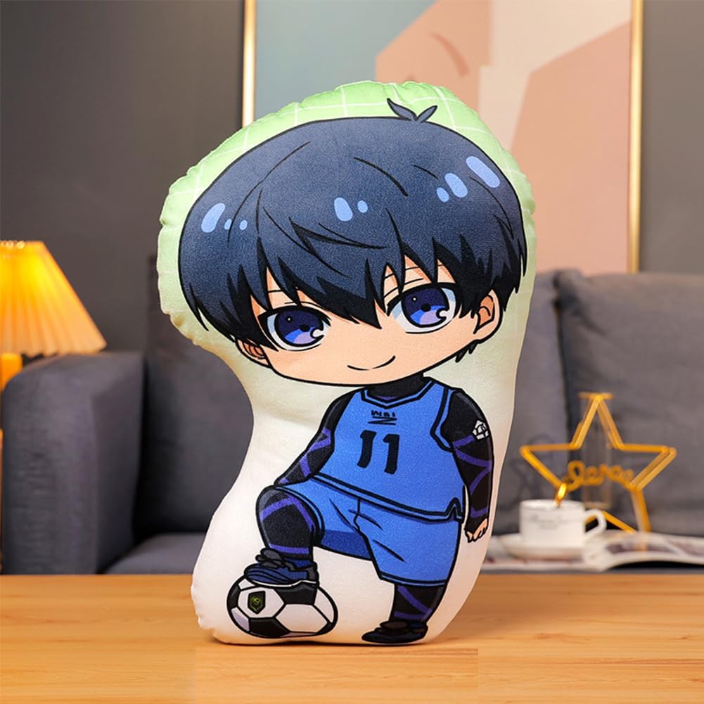 Amazon.com: QAHEART Ainme Isagi Yoichi Plush Doll Pillow Soft Stuffed ...