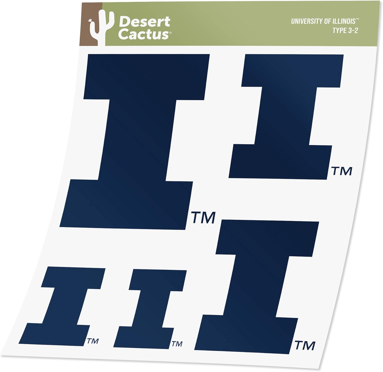 Amazon.com: University of Illinois Sticker Fighting Illini U of I ...