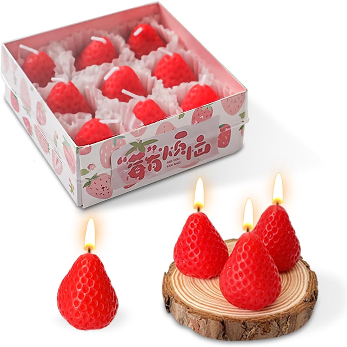 Amazon.com: Mini Fruit Scented Candles, Home Decor Candle, Scented ...