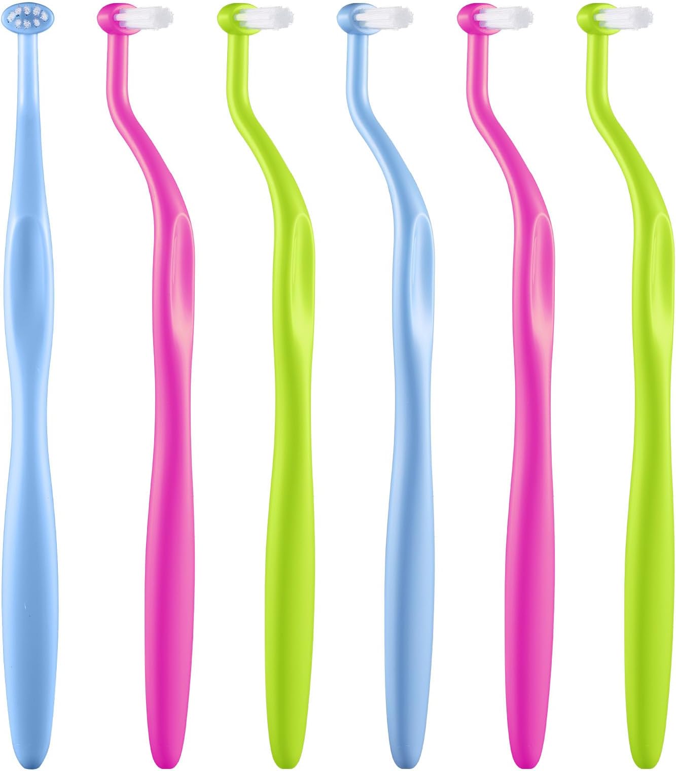 Amazon.com : Patelai 6 Pieces End Tuft Toothbrush Soft Interdental ...