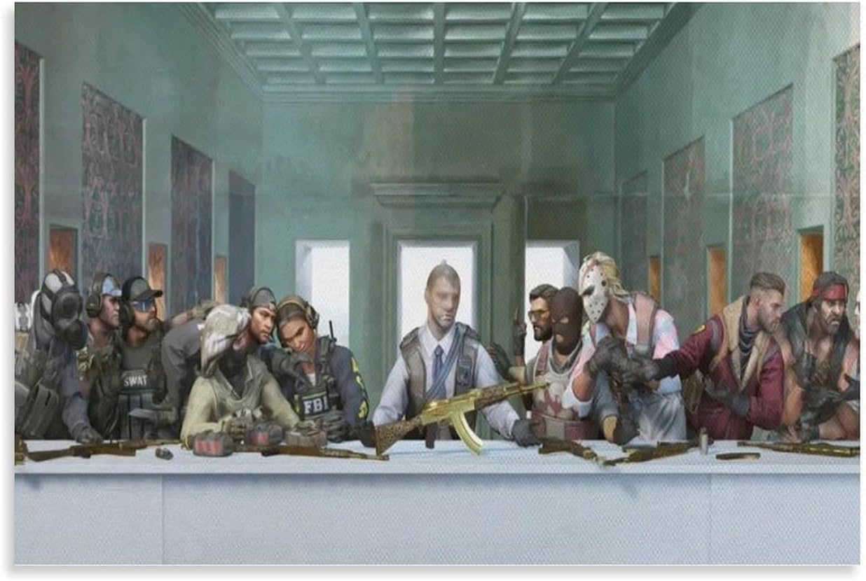 Amazon.com: CSGO Poster#Counter-Strike Global Offensive#Spoof of Famous ...