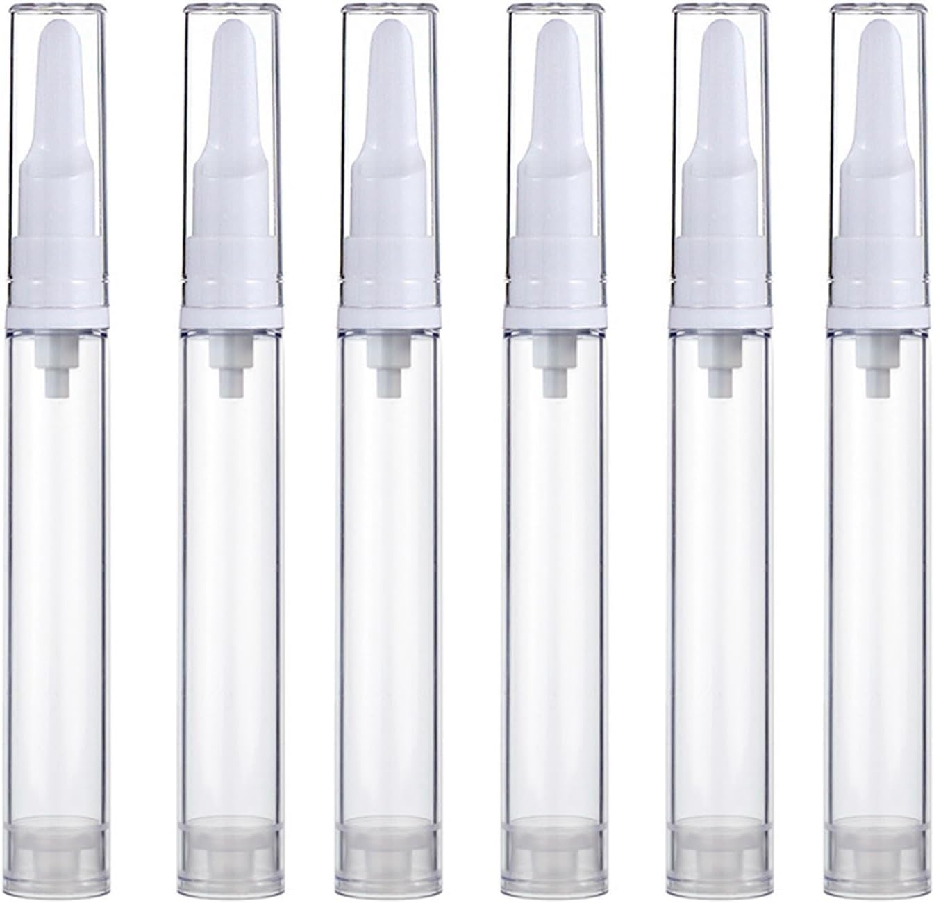 Amazon.com: Qeuly 6 Pack Airless Pump Jars Travel Foundation Container ...