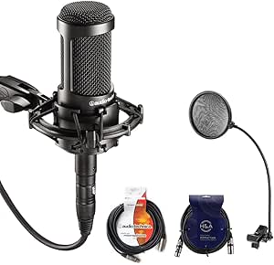 Audio-Technica AT2035 Cardioid Condenser Side-Address Microphone, 20Hz ...