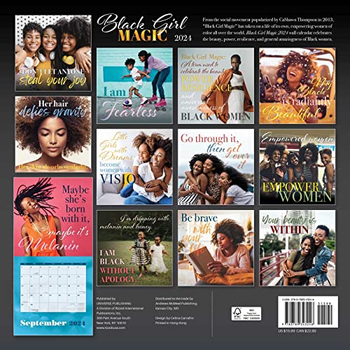 Snapklik.com : Black Girl Magic 2024 Wall Calendar