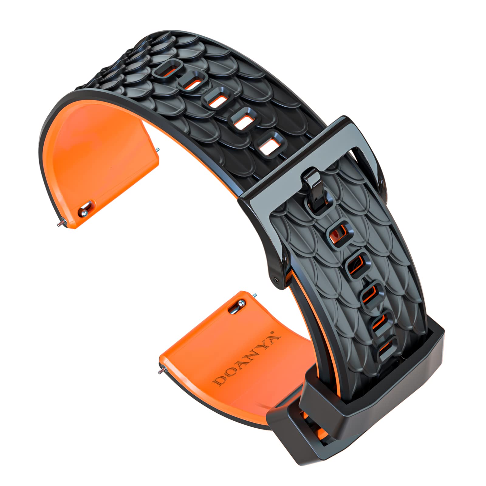 DOANYA Silicone Watch Band 20mm 22mm Quick Release Rubber Watch Bands ...