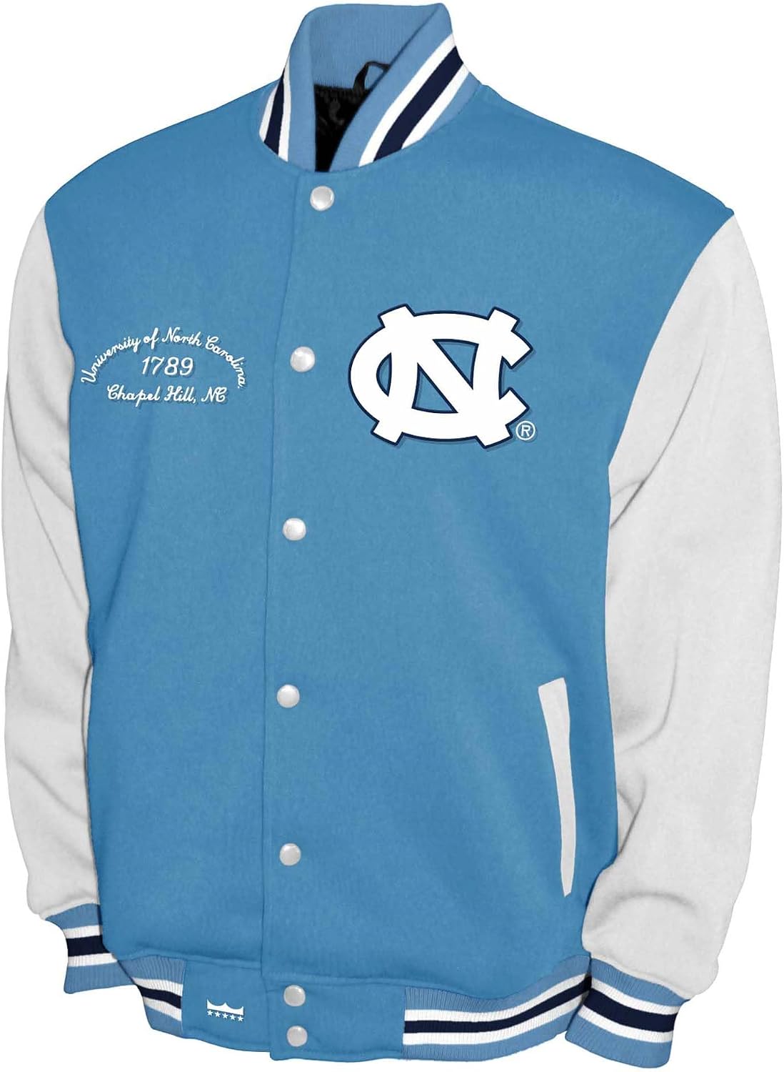 Amazon.com: 2Bhip NCAA North Carolina Tar Heels Varsity Jacket - Men's ...
