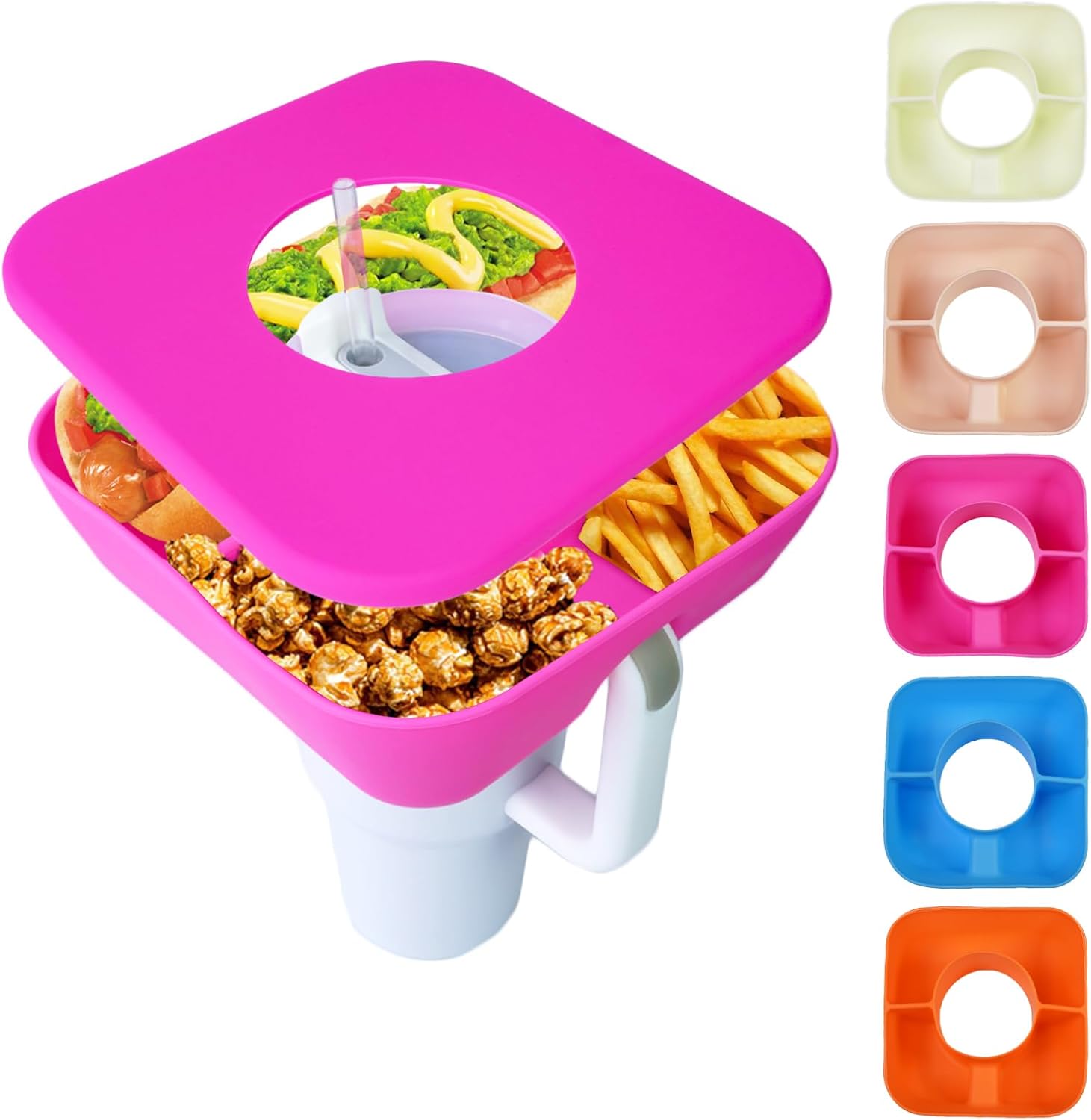 Amazon.com: Good Haus Snack Bowl for Stanley Cup 40 oz Tumbler Snack ...