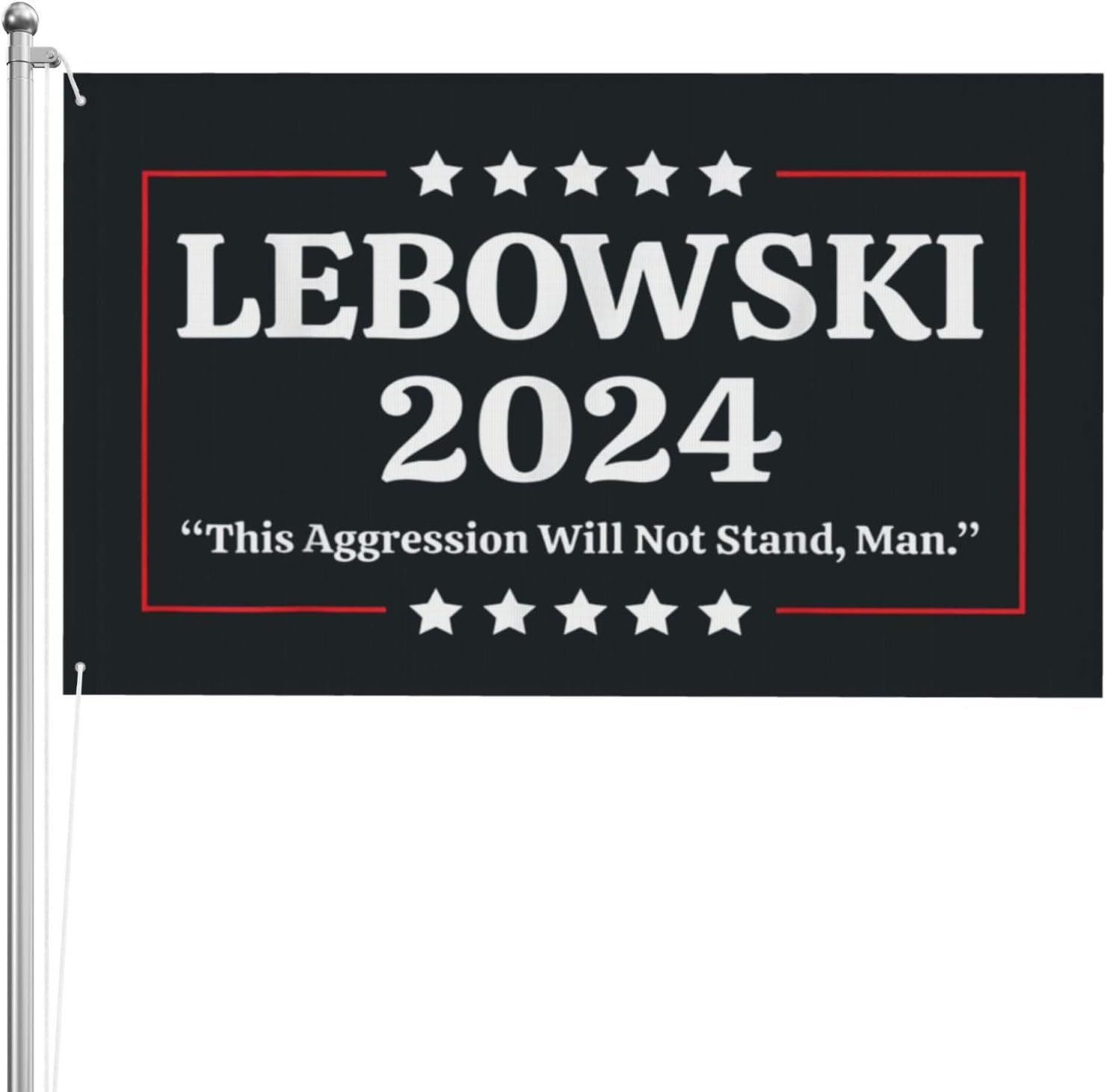 Amazon.com : Lebowski Political Election Vote 2024 Flag Vote Lebowski ...