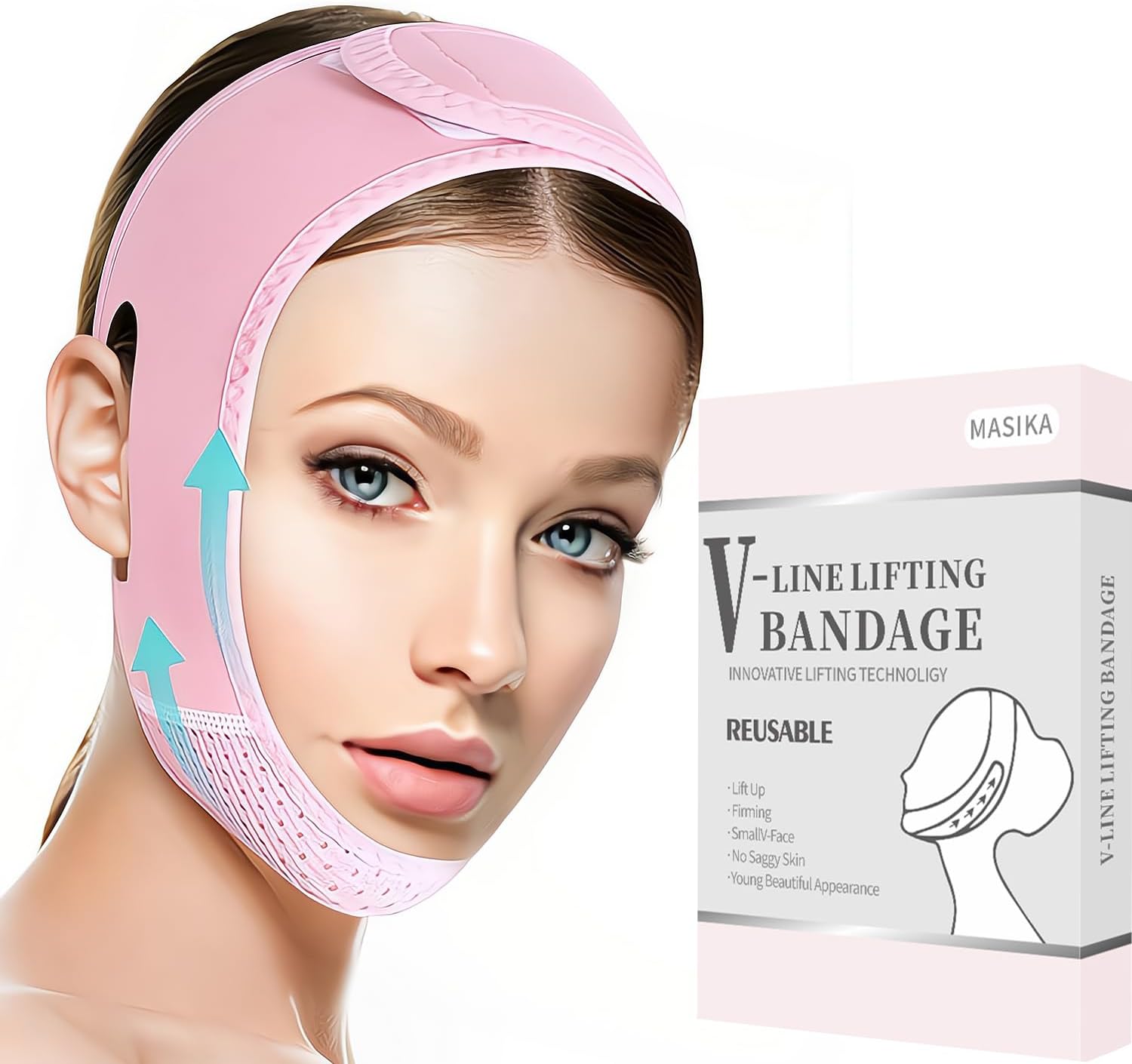 Amazon.com: Graphene V-Line Mask Chin Up Mask V Shaped Face Mask Chin ...