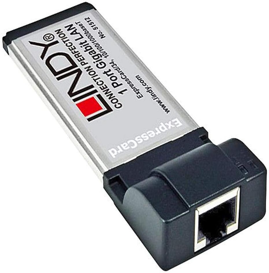 Amazon.com: LINDY Gigabit Ethernet Express Card, 1 Port (Model Number ...