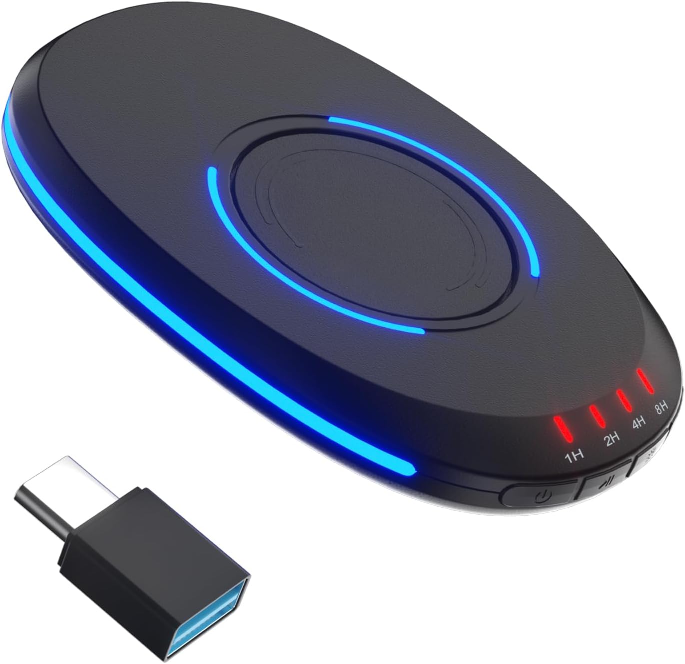 Amazon.com: tenlox Ultra Slim LED Mouse Mover Device jiggler with Random Interval Timer, Mouse ...