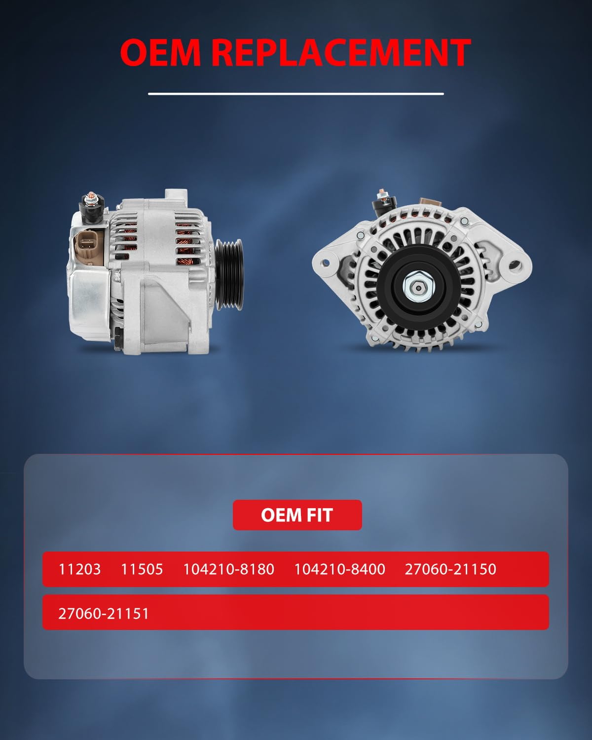 Alternator Replacement TSSLIIN High Output Alternator For/Toyota Yaris ...