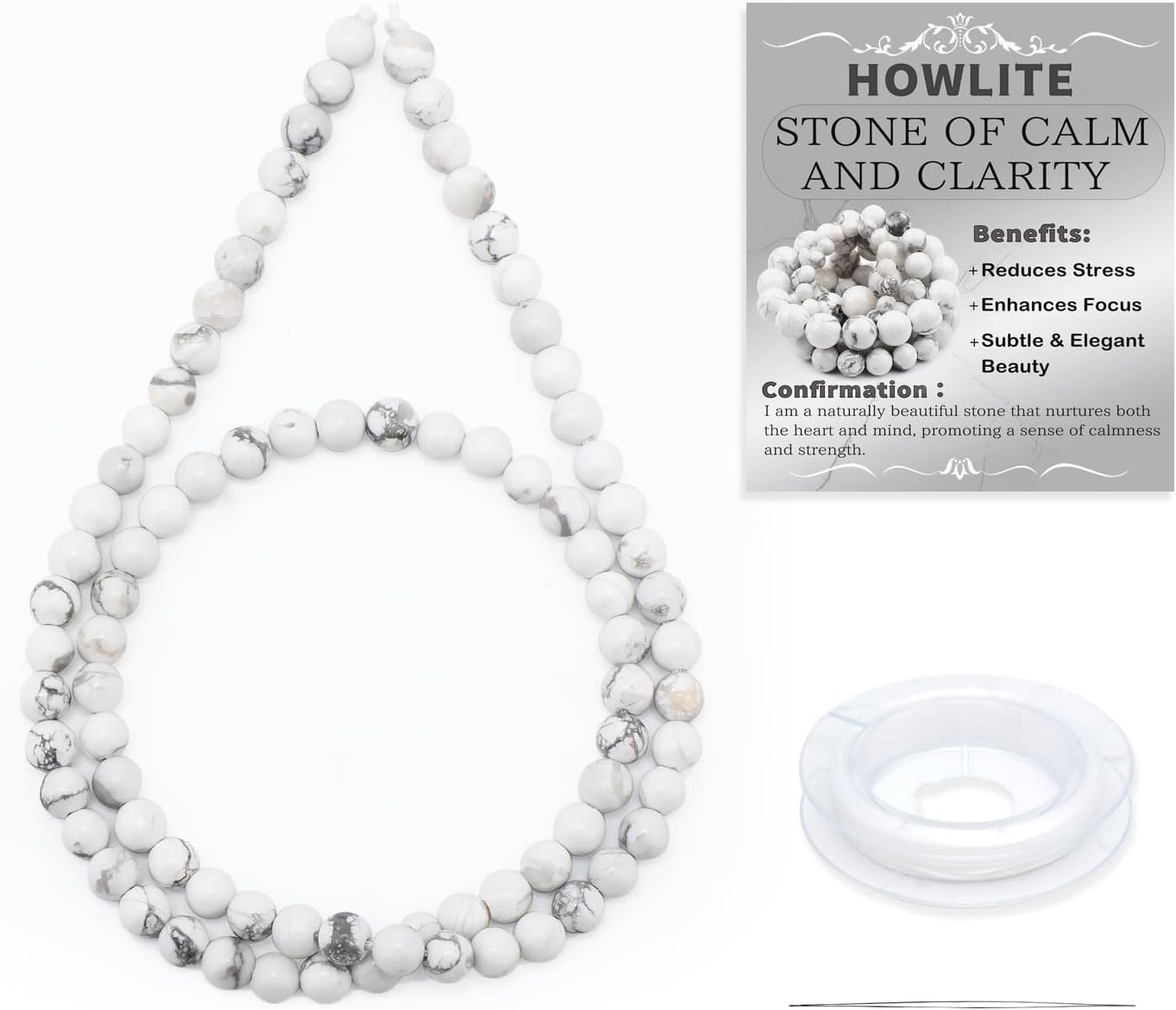 Amazon.com: CMBYN Natural Stone Beads Round Genuine Real Stone Beading ...