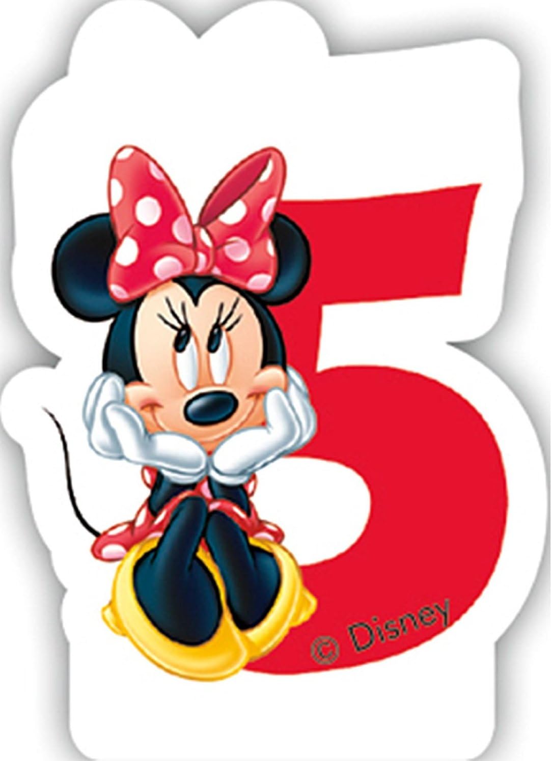 Vela Número 5 * * Minnie Mouse para niños Cumpleaños/Fiesta De ...