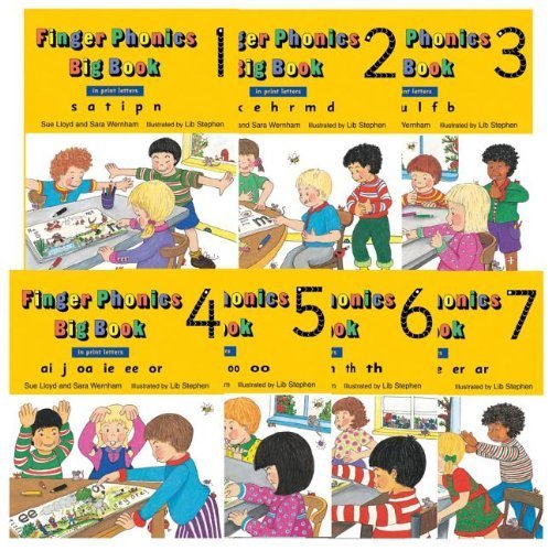 Finger Phonics Big Book Set: In Print Letters (Jolly Phonics) by Sue ...