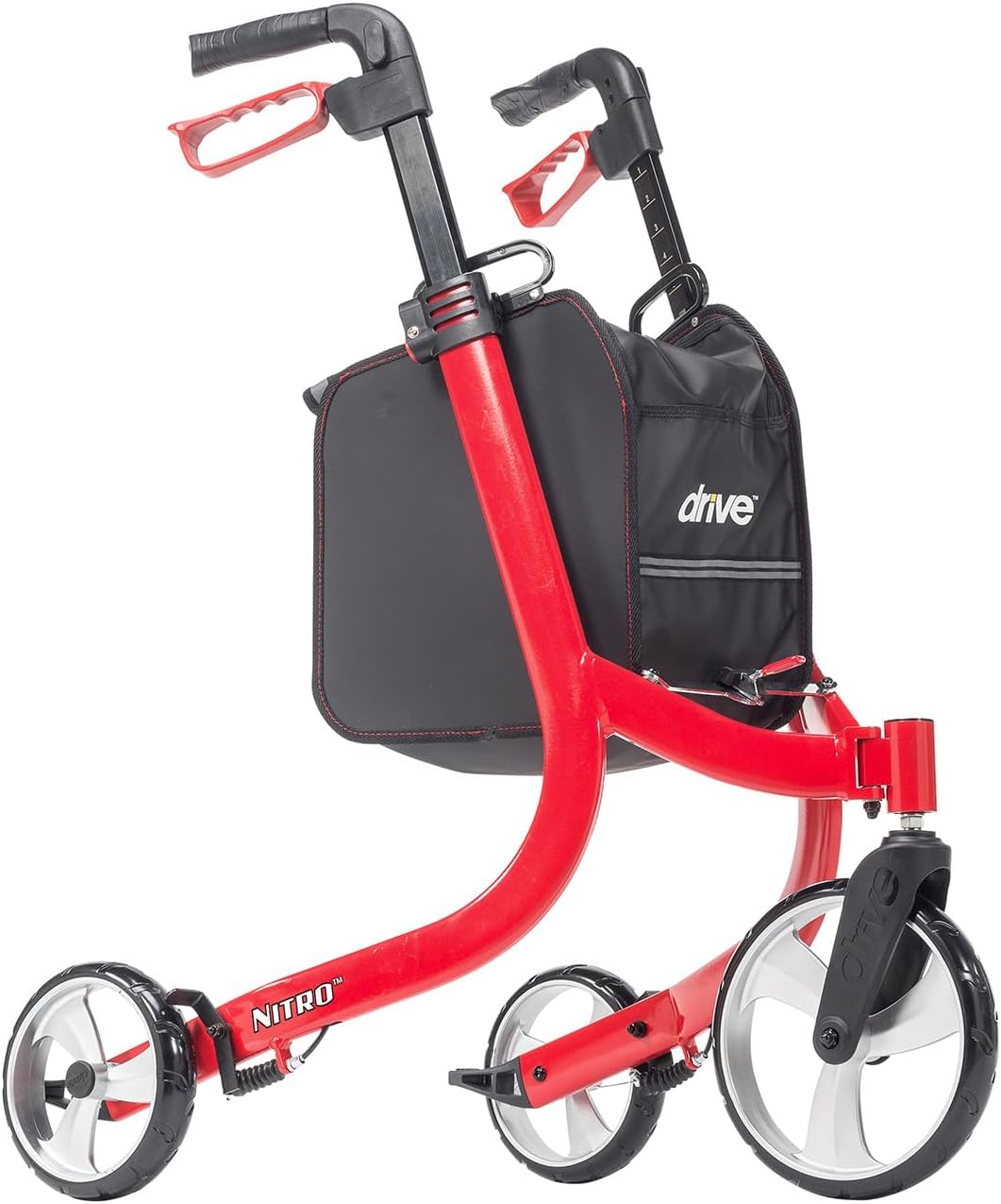 Amazon.com: Drive Medical Nitro 3 Wheel Rollator Walker, Ultra ...