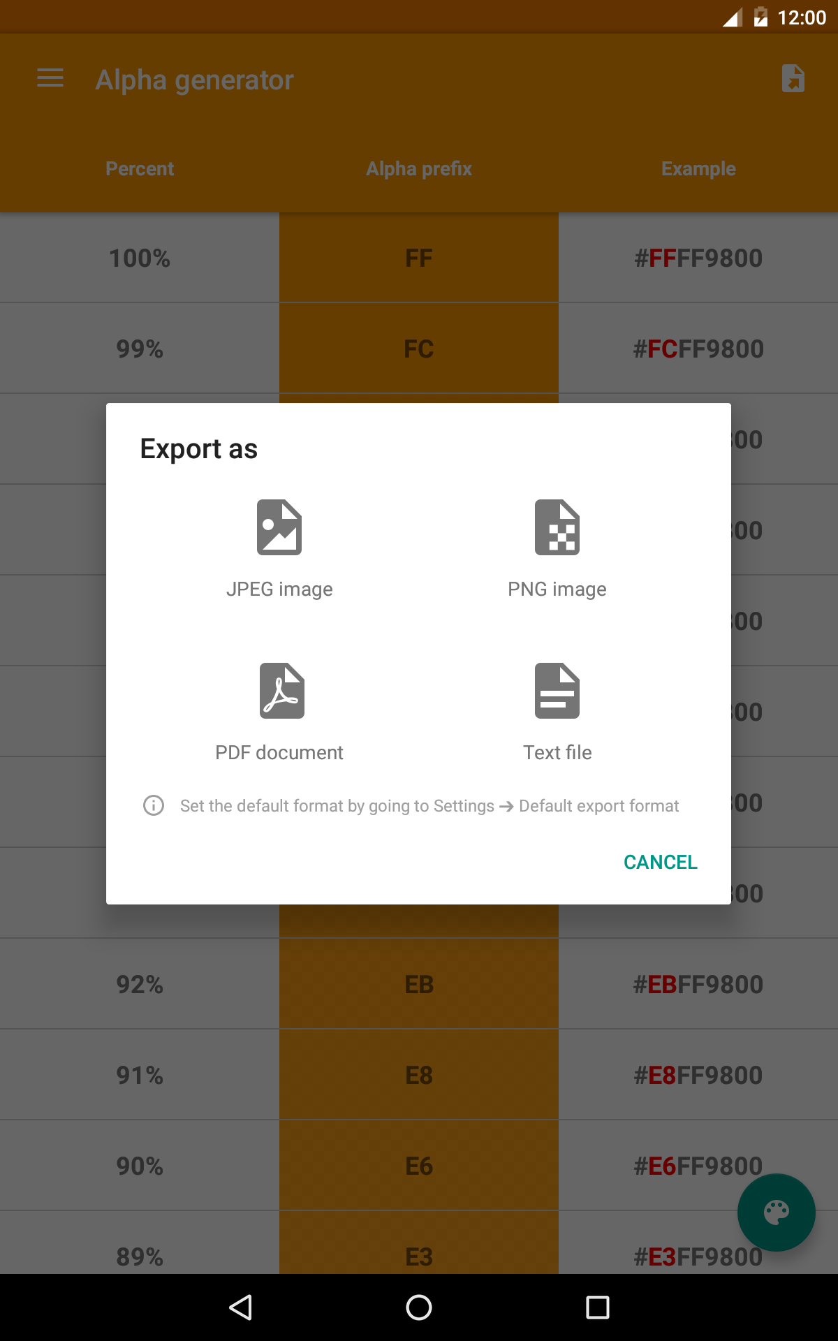 Alpha Hex Color for Android - App on Amazon Appstore
