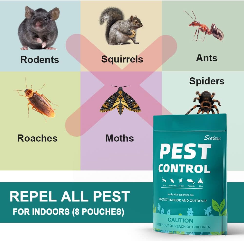 DALIYREPAL Repelente de plagas de roedores, menta, repelente de ratones ...