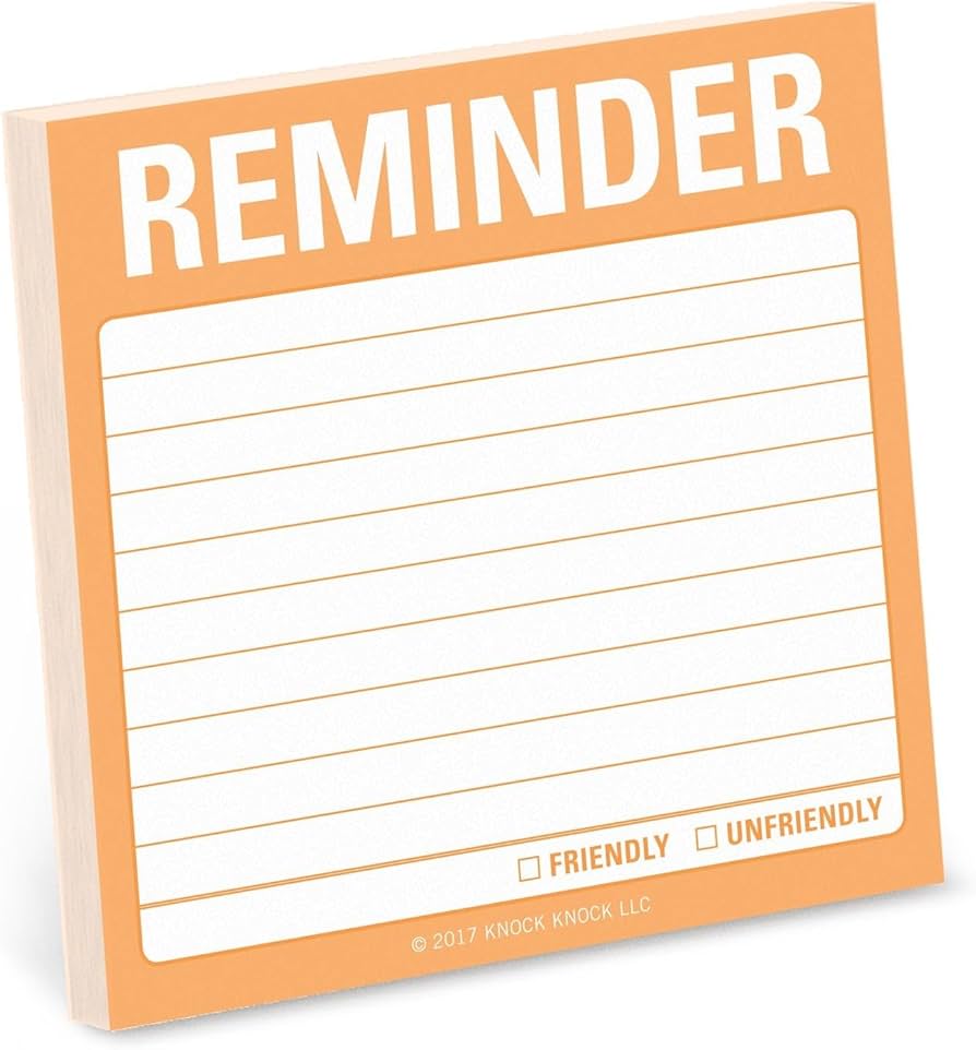Unfriendly Reminder