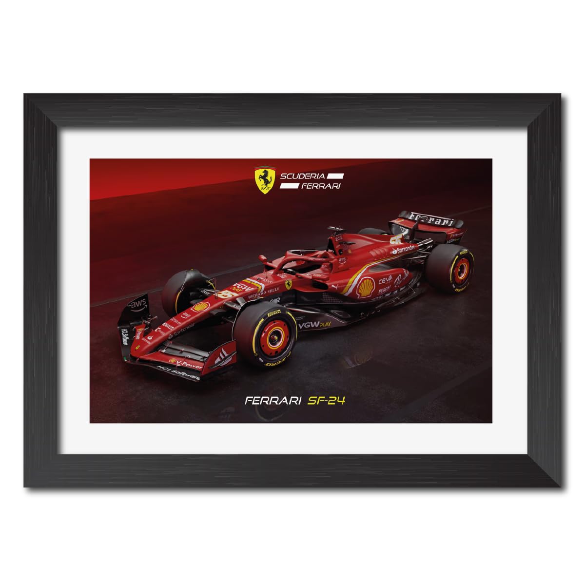 TenorArts Scuderia Ferrari SF24 F1 Racing Car 2024 edition Formula One ...