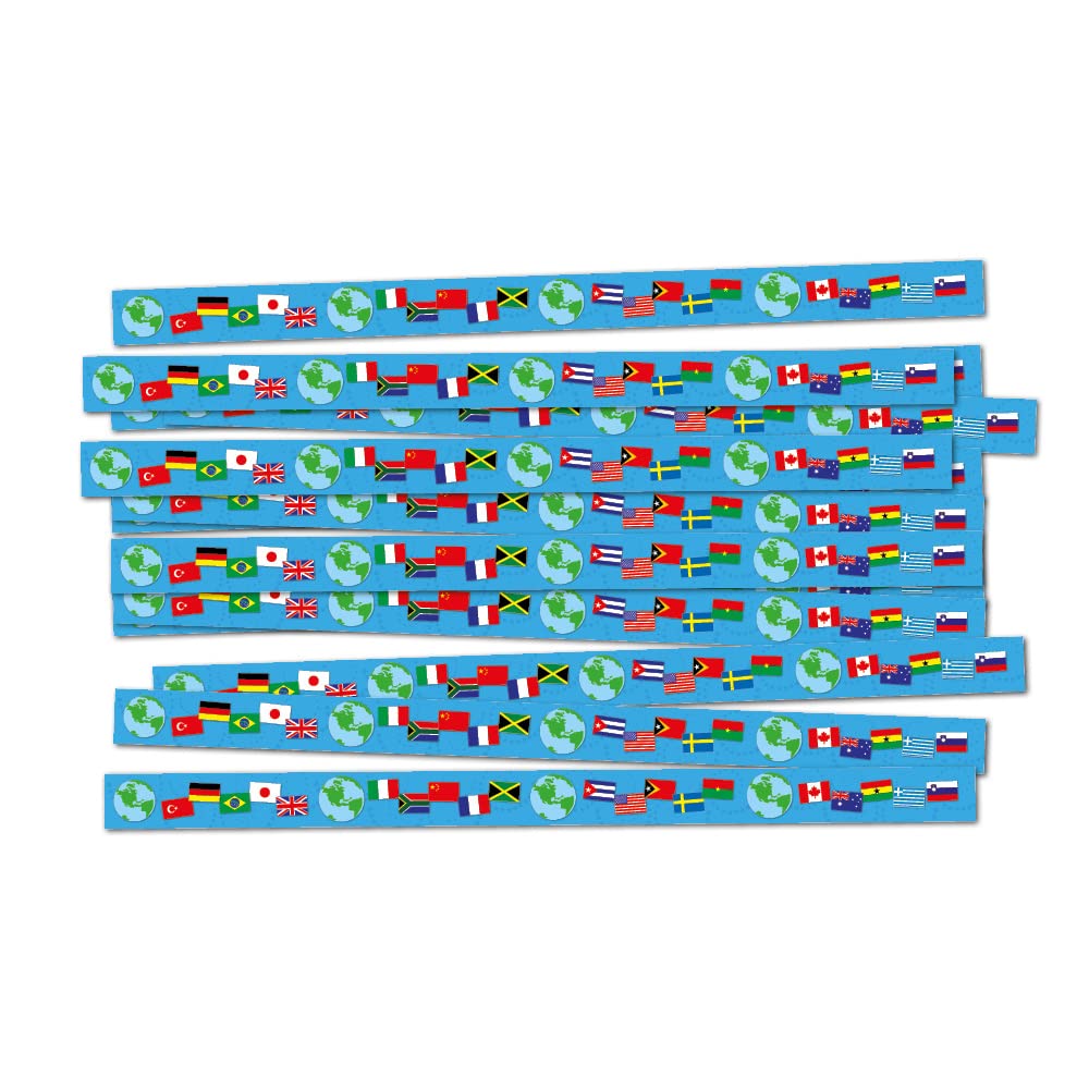 World Flags Display Borders Classroom Trimmers – BigaMart