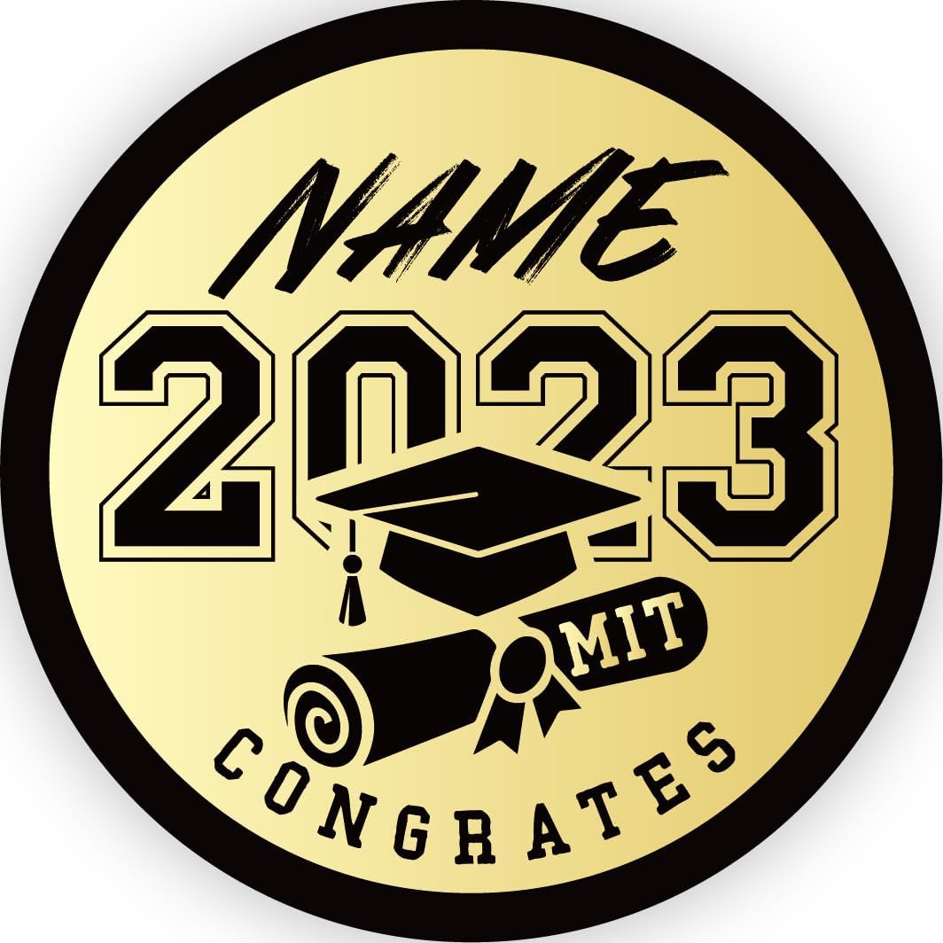 Amazon.com: Personalized Custom Graduation Stickers Labels-Class of ...