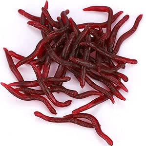 Amazon.com : Fishing Lure, Soft Lures, Fishing Lure 4cm Soft Insects False Earthworm Sea Bait ...