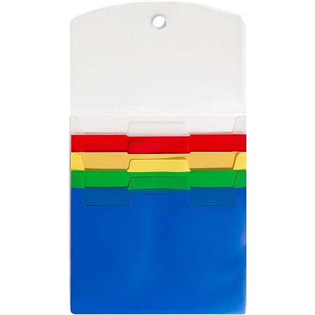 Amazon.com : Smead Cascading Poly Wall File Folder, 5 Folder Pockets ...