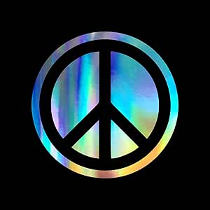Amazon.com - Peace Sign Sticker Vinyl Decal Notebook Car Window Laptop ...
