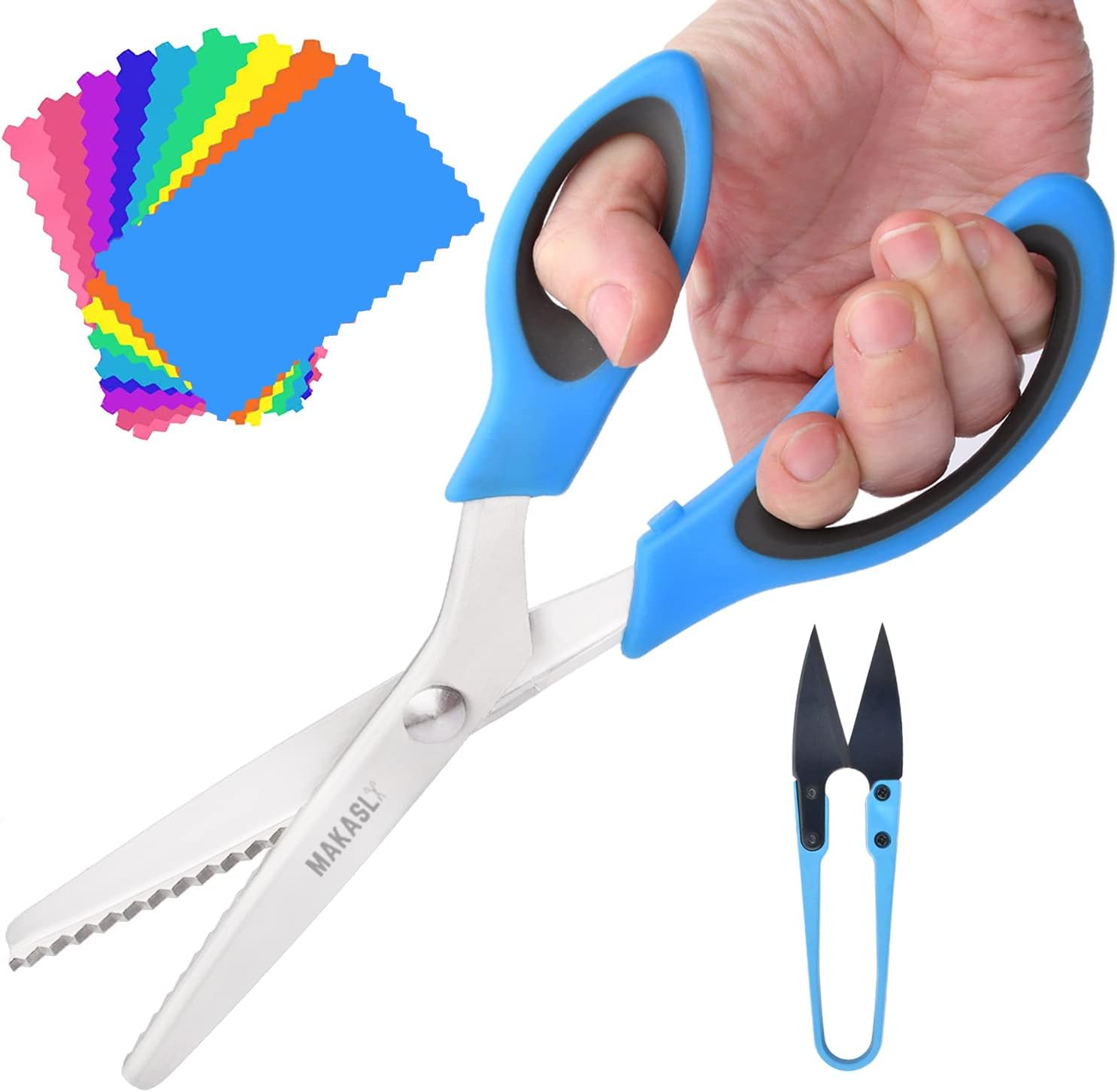 Amazon.com: Pinking Shears Serrated,Comfort Grips Handled, Professional ...