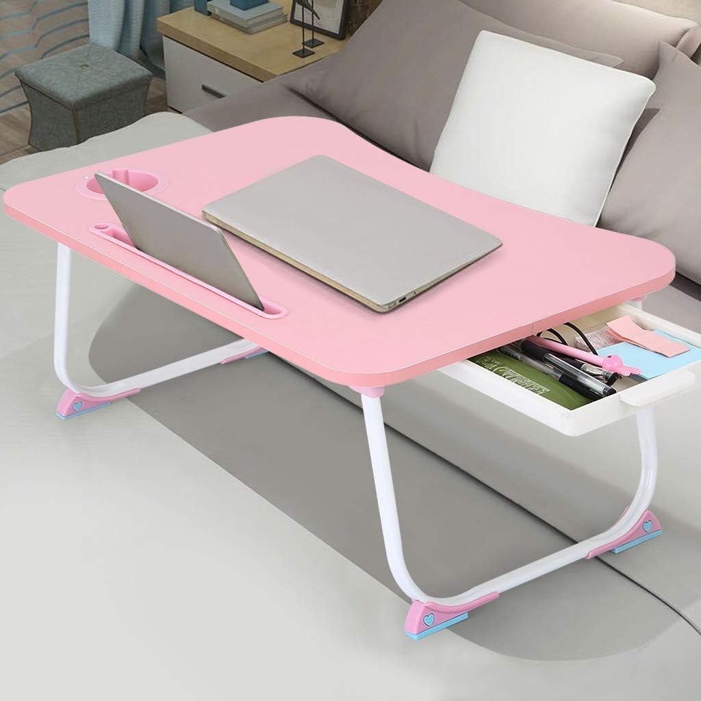 Amazon.com: Laptop Desk Foldable Bed Table, Foldable Laptop Bed Desk ...