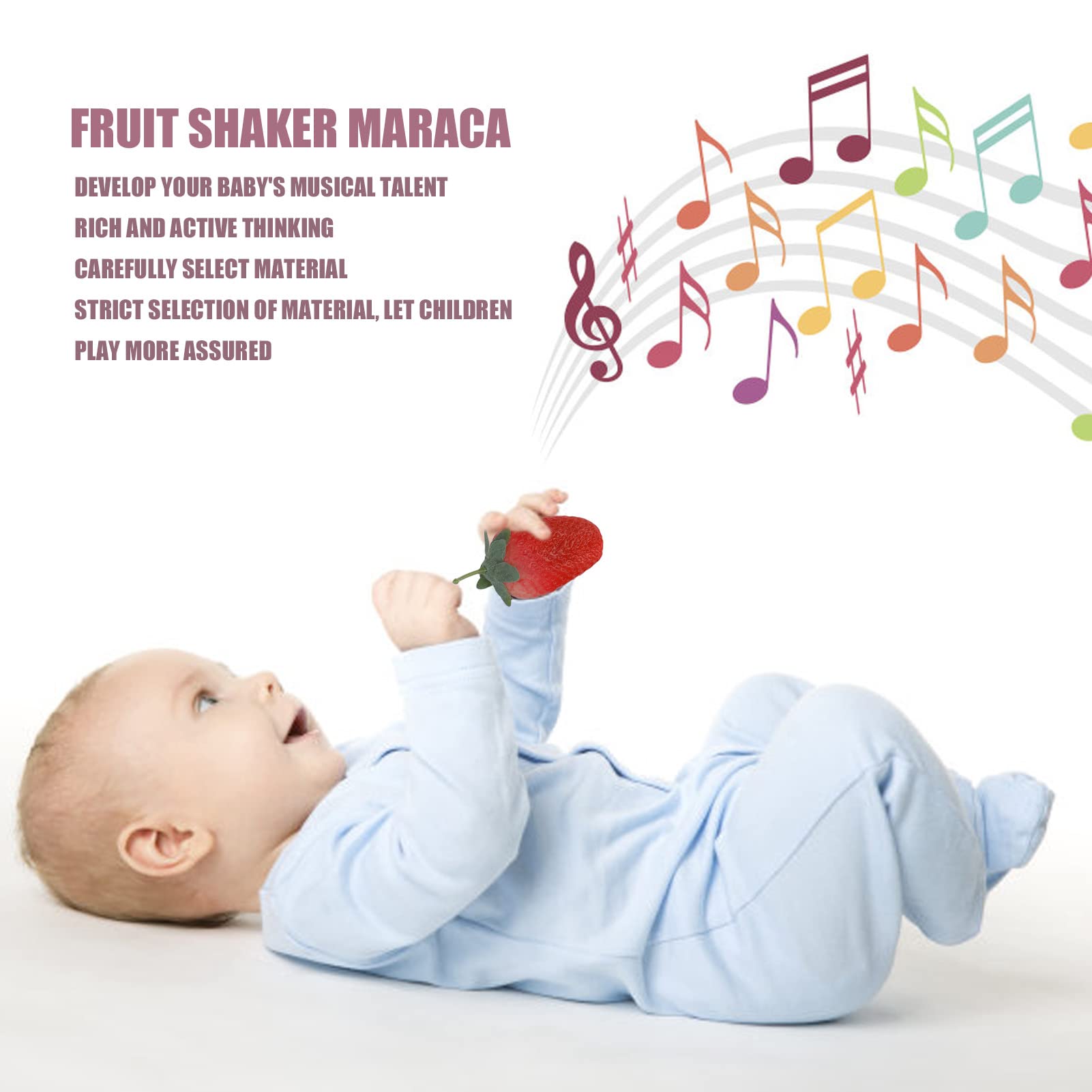 Snapklik.com : Fruit Shaker Learning Resource Plastic Percussion Shapes ...