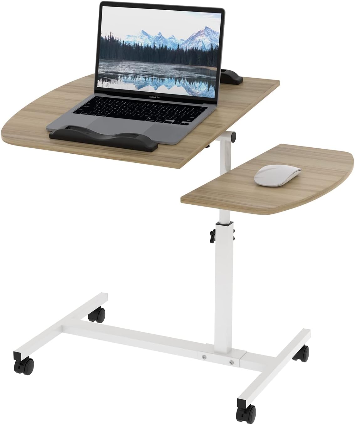 Table de Lit a Roulette,Bureau Debout Mobile réglable en Hauteur de 61 ...