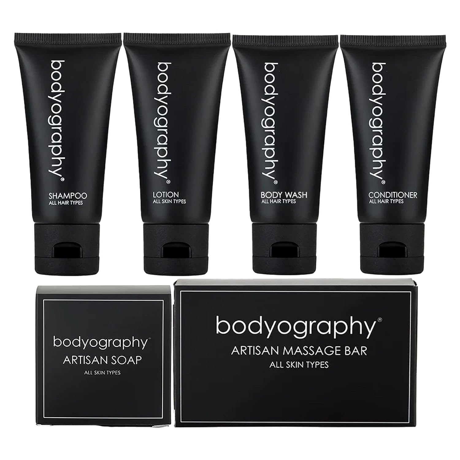 Amazon.com : Bodyography Toiletry Kit - 6 Piece Set Shampoo ...