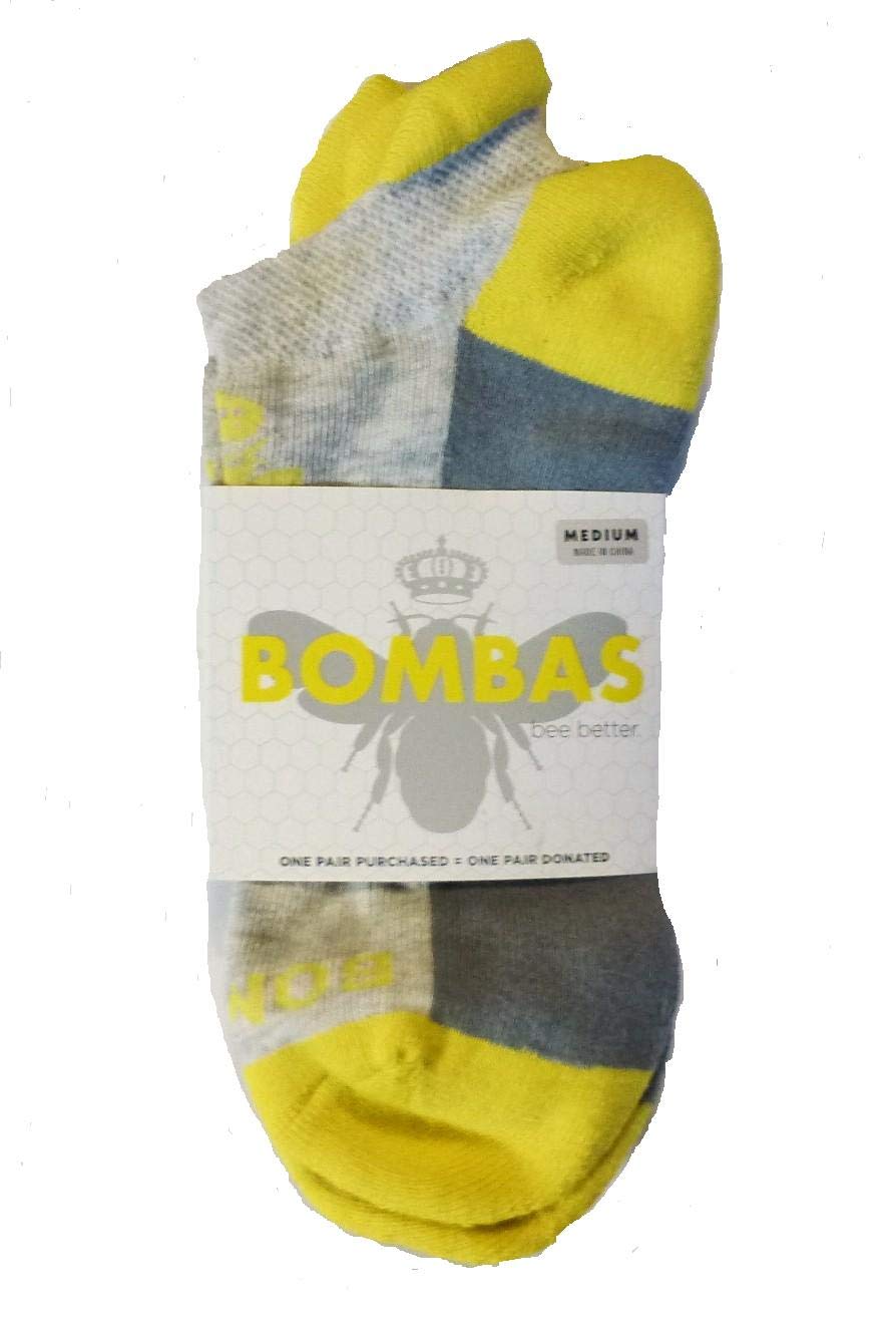 Bombas Original Ankle Medium Yellow Grey socks at Amazon Women’s ...