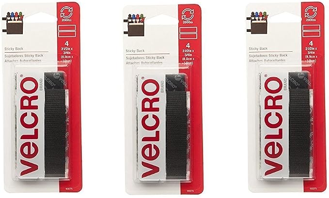 Amazon.com: VELCRO Brand - Sticky Back - 3 1/2" x 3/4" Strips, 12 Sets ...