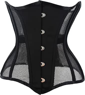 TOPMELON Mesh Underbust Corset Waist Trainer for Women Heavy Duty Steel ...