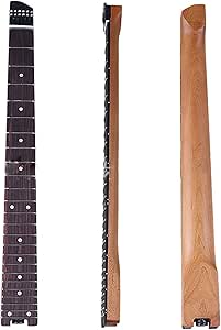 Amazon.com: DIY Guitar Necks 24 Fret Roasted Maple Electric Guitar ...