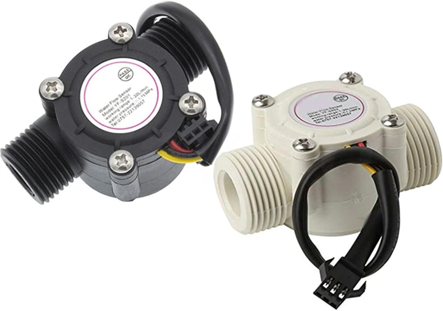 Amazon.com: Water Flow Sensor DC 5-18V Flowmeter Hall Flow Sensor Water ...