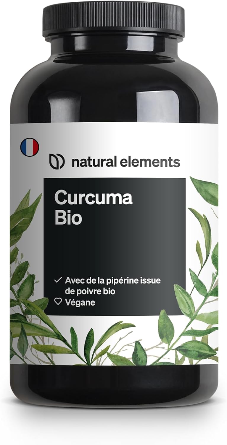 Curcuma Bio avec du poivre noir – 240 gélules – 2 900 mg de curcuma bio ...