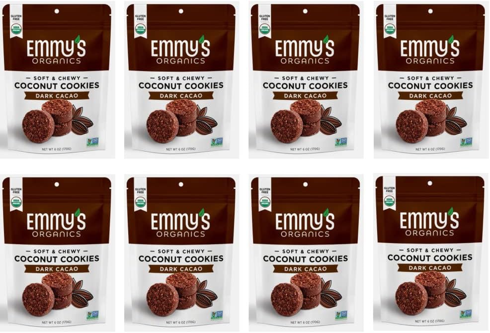 Amazon.com: EMMYS Organic Dark Cacao Macaroons, 6 OZ : Grocery ...