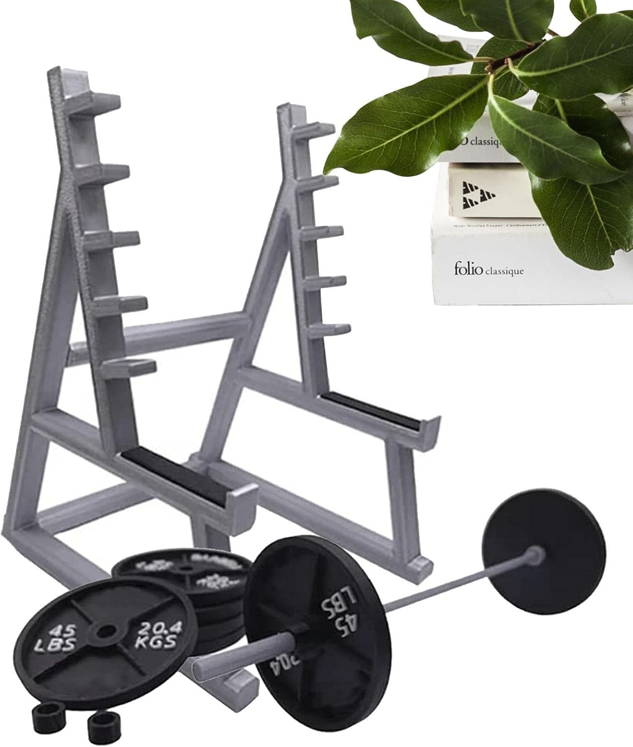 Squat Rack Pen Holder, Funny mini Barbell Rack Display Holder, Desk ...