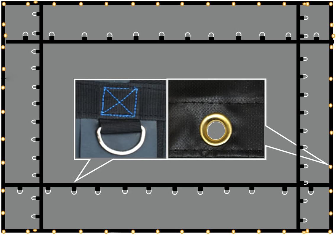 Mytee Products 12'x16' Heavy Duty Smoke Tarp for Flatbed Truck - 18 ...