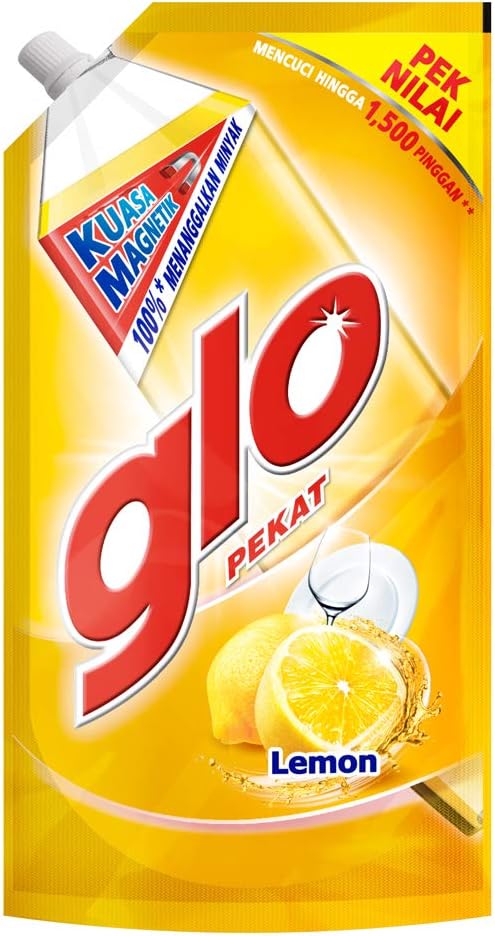 Glo Dishwashing Liquid Refill, Lemon, 850ml : Amazon.sg: Health ...